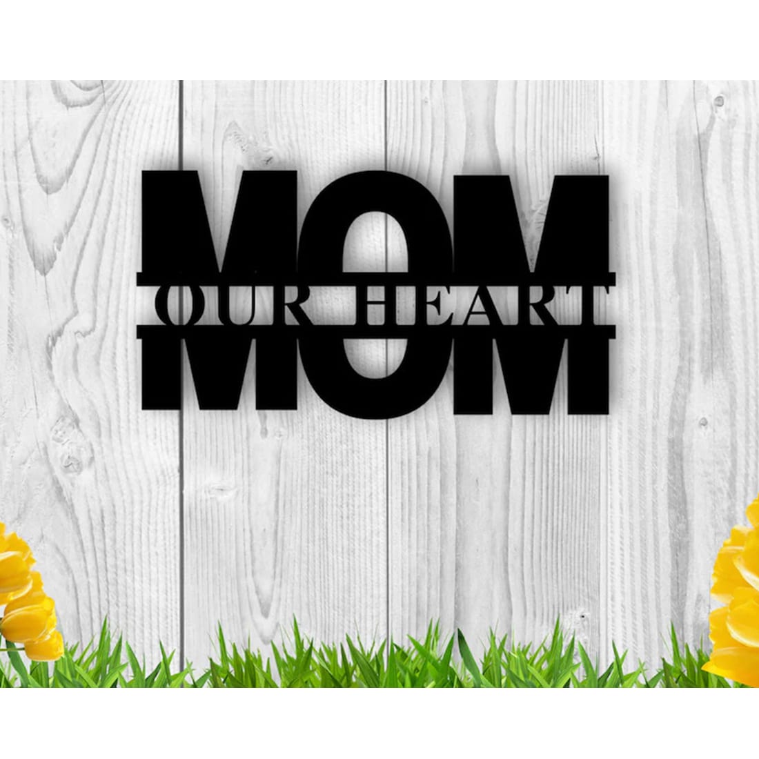 Custom Metal Mothers Wall Art - Mother Cut Metal Sign - Outdoor Decor ...