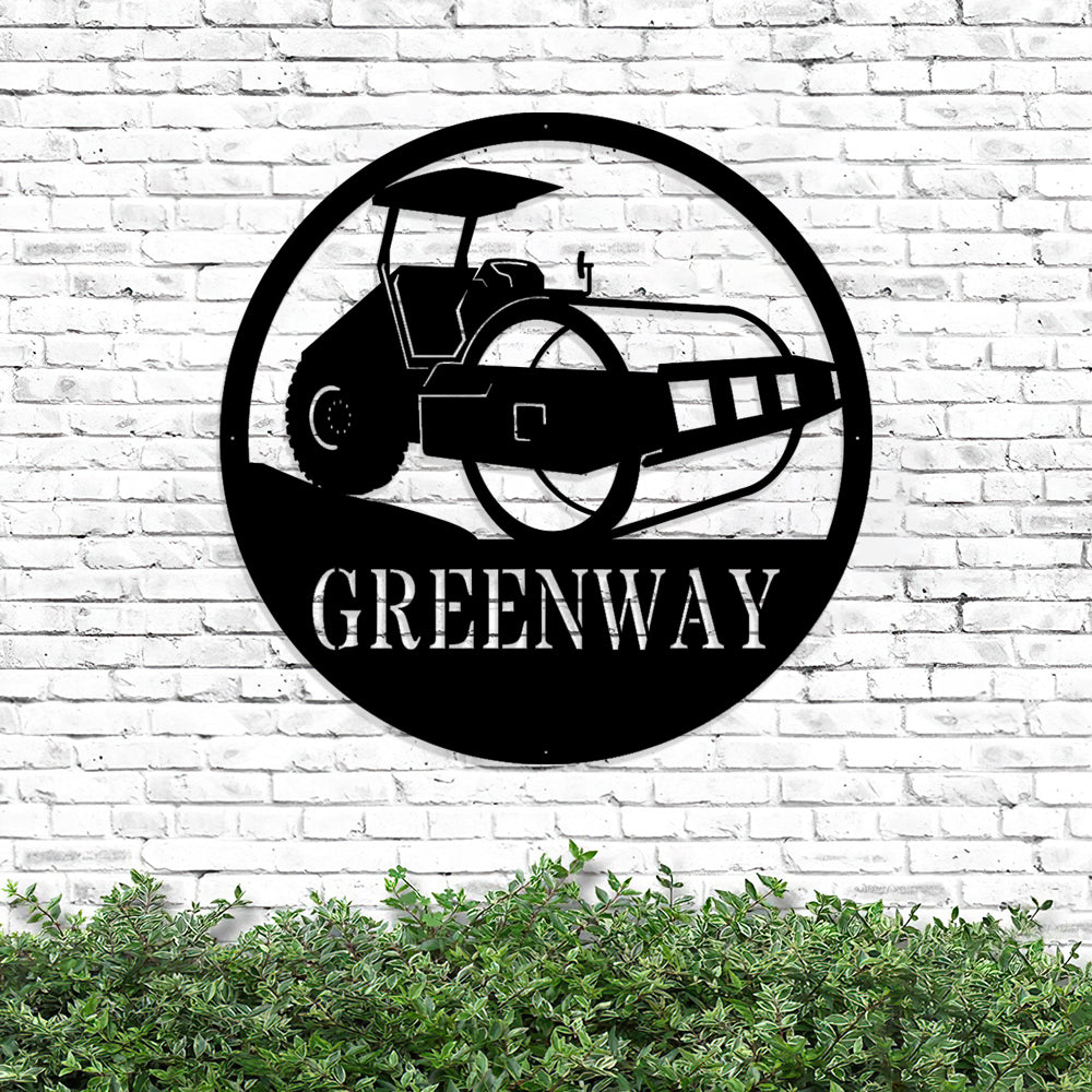 Custom Metal Roller Sign - Roller Monogram - Metal Construction Signs ...