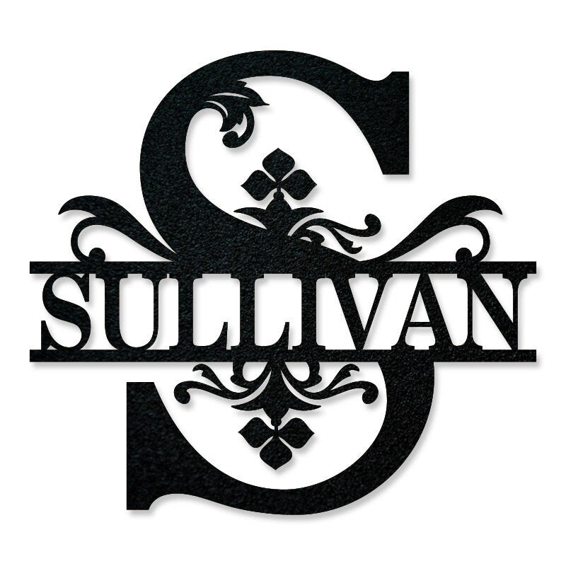 Custom Regal Monogram - Personalized Letter Signs Metal - Outdoor Deco ...