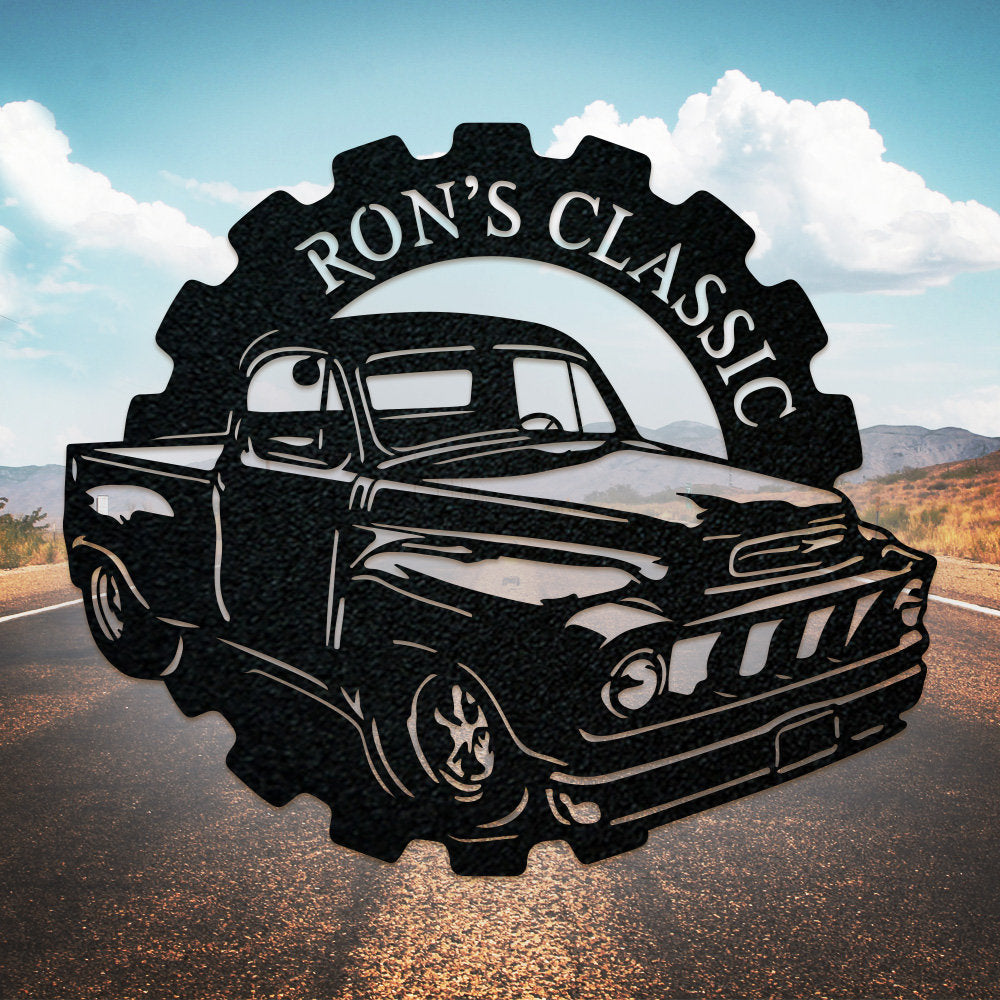 Custom Studebaker Truck Classic Car Metal Sign - Outdoor Decor Metal W ...