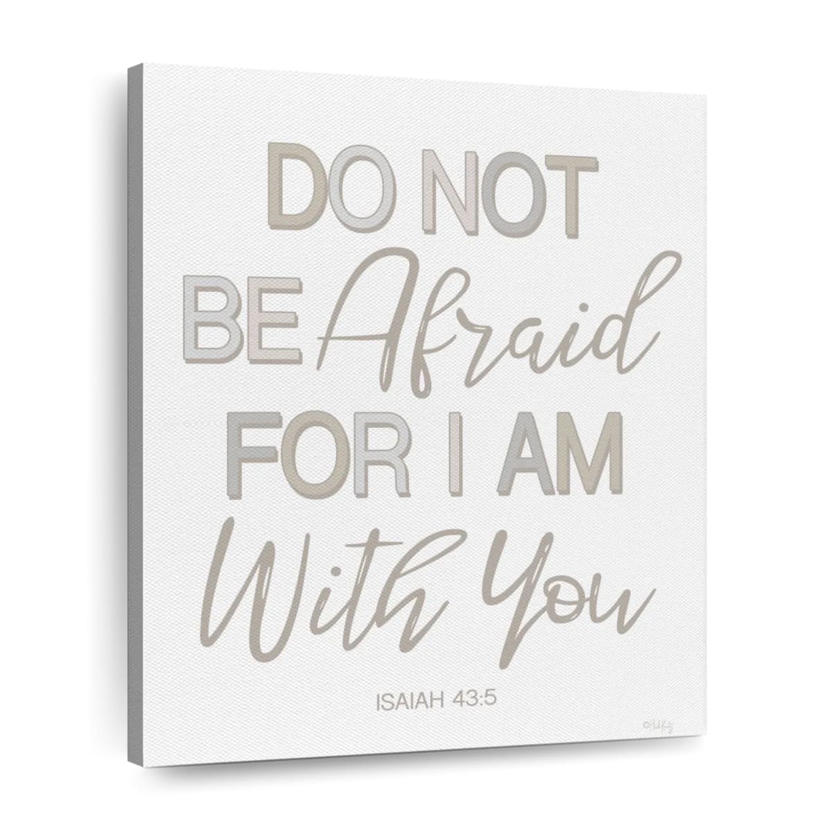 Do Not Be Afraid Canvas Wall Art - Christian Wall Decor Art - Religiou ...