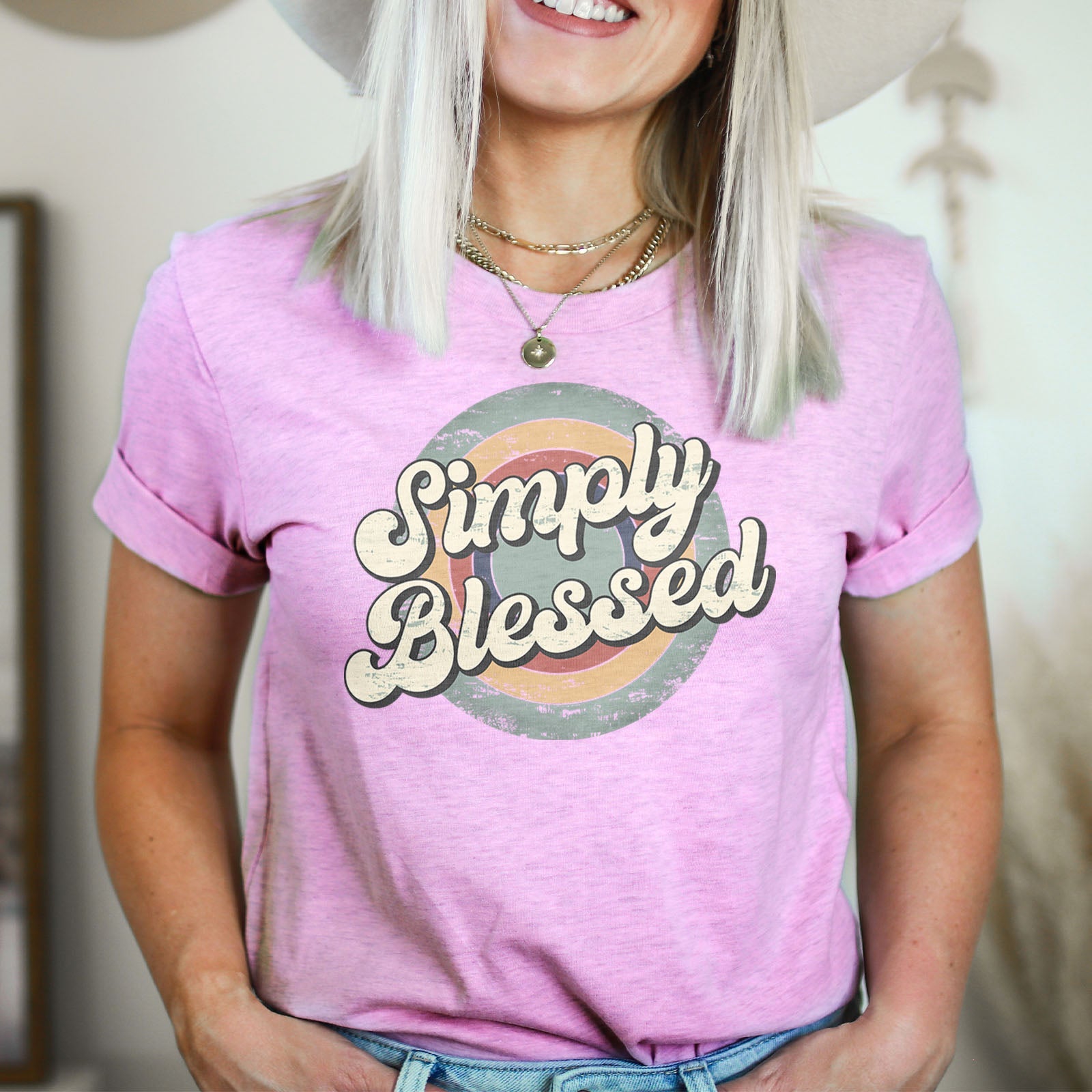 Simply Blessed Tee Shirts For Women - Christian Shirts for Women - Rel ...