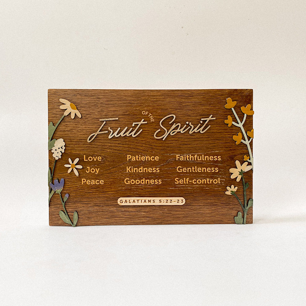 Fruit of the Holy Spirit Wood Sign - Christian Wood Signs - Bible Vers ...