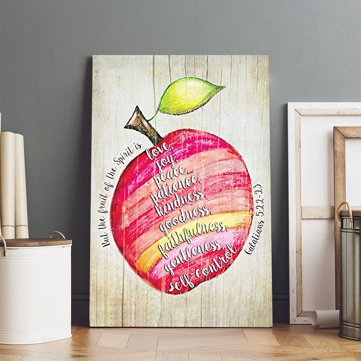 Galatians 522-23 Fruit Of The Spirit Canvas Art - Bible Verse Wall Art ...