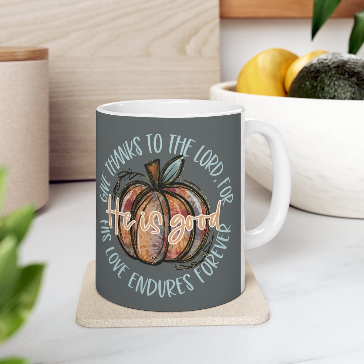 Give Thanks To The Lord Mug - Christian Mug - Bible Verse Mugs - Scrip ...
