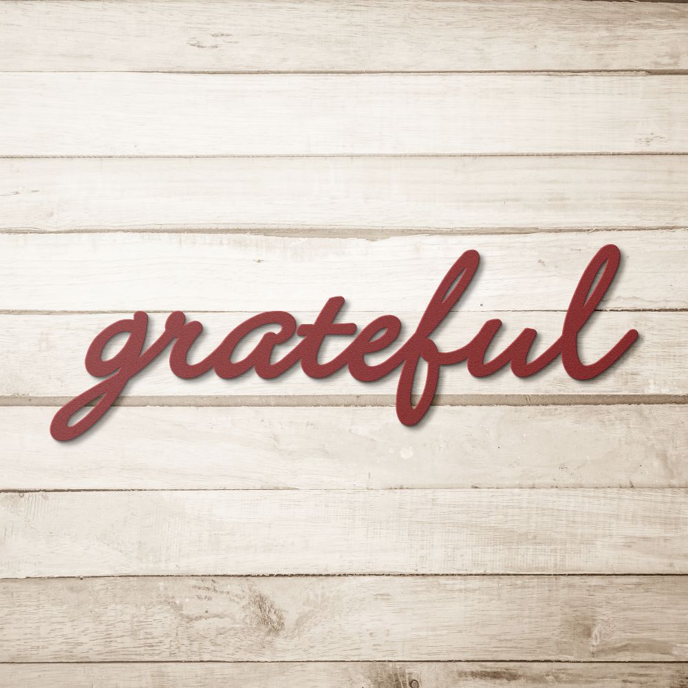 Grateful Metal Sign - Christian Metal Wall Art - Religious Metal Wall ...