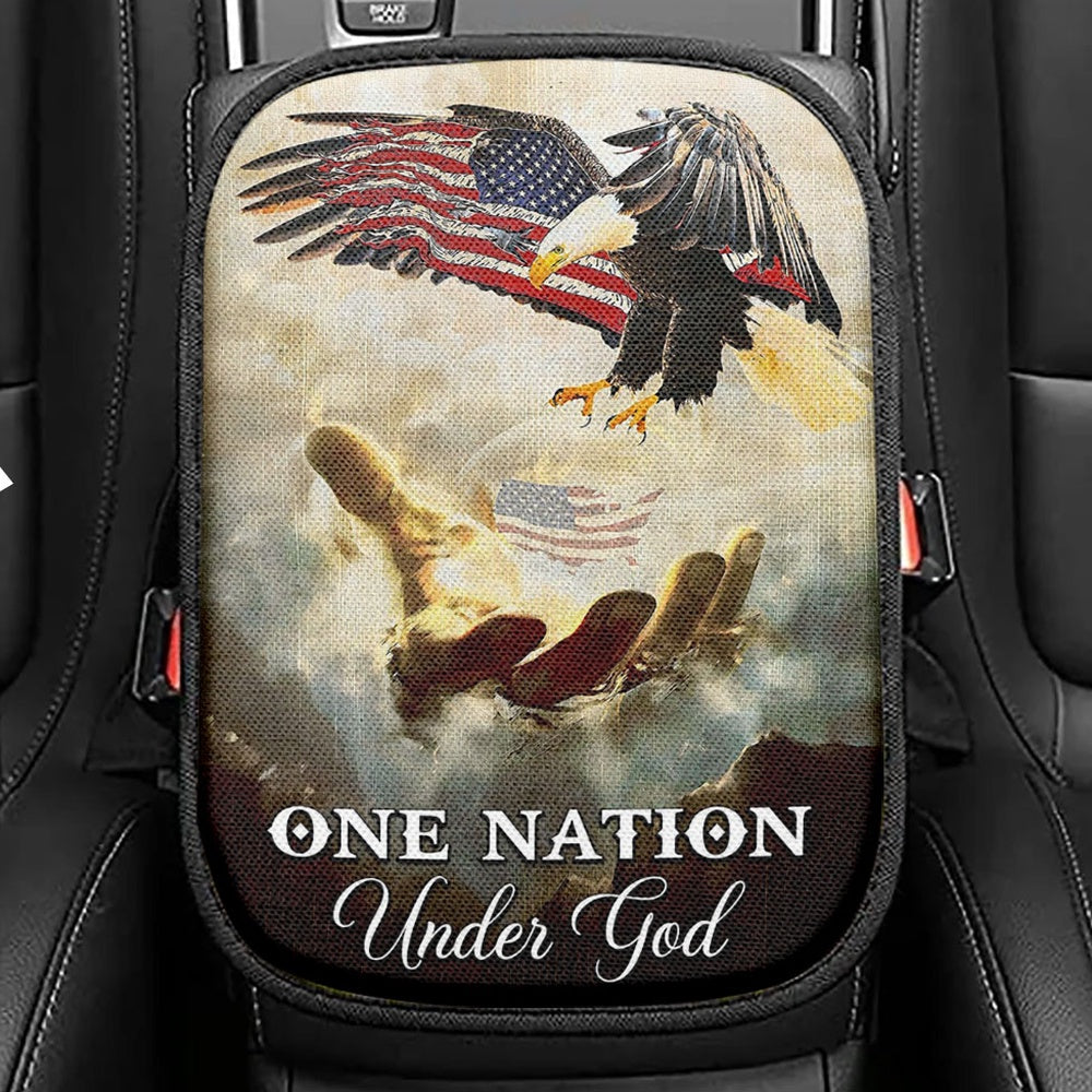 Hand Of Jesus One Nation Under God Seat Box Cover, Jesus Car Center Co ...
