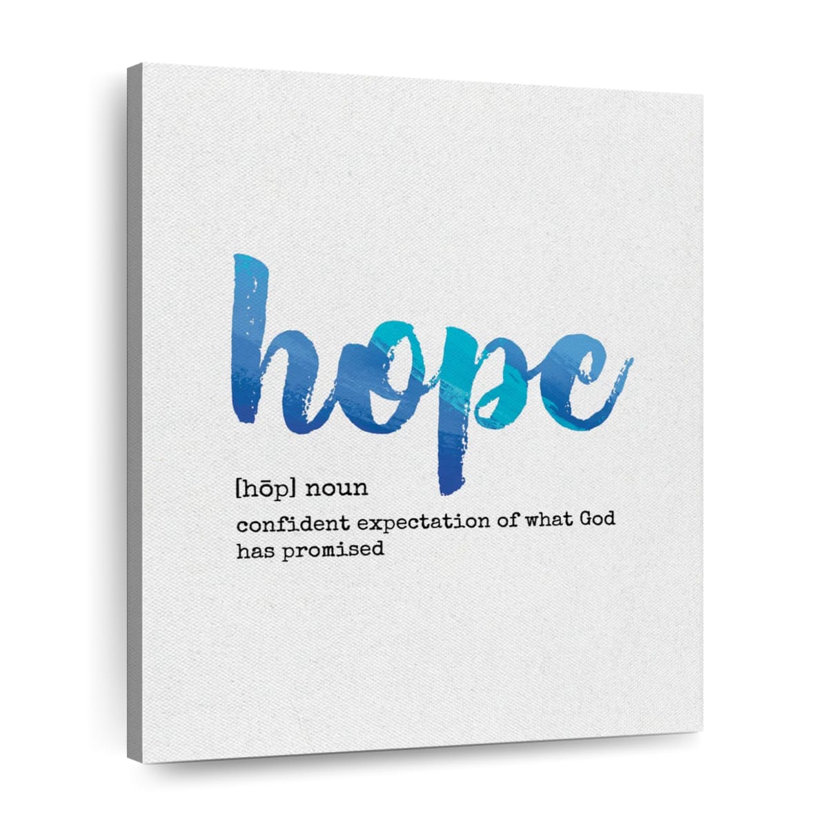 Hope Definition Canvas Wall Art - Canvas Religious Wall Art - Christia ...