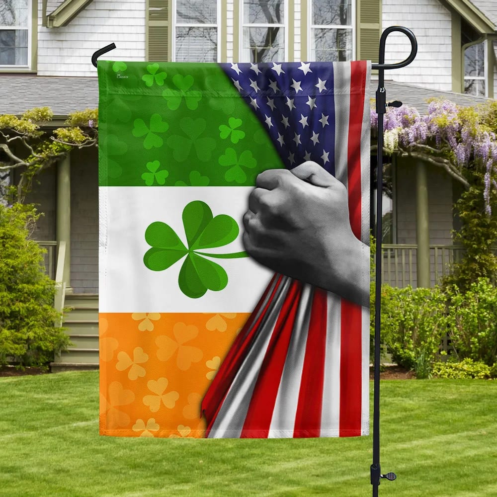 Irish Shamrock House Flag - St Patrick's Day Garden Flag - St. Patrick ...