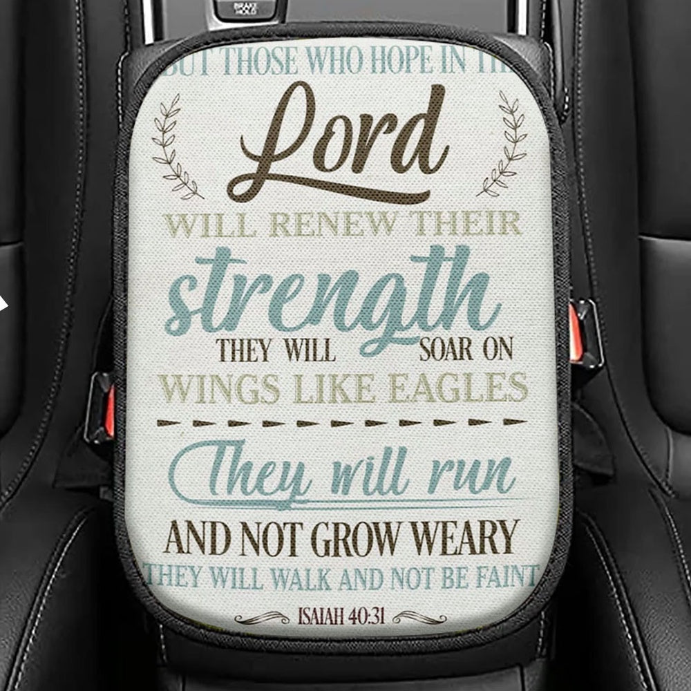 Isaiah 4031 But Those Who Hope In The Lord Seat Box Cover, Bible Verse ...