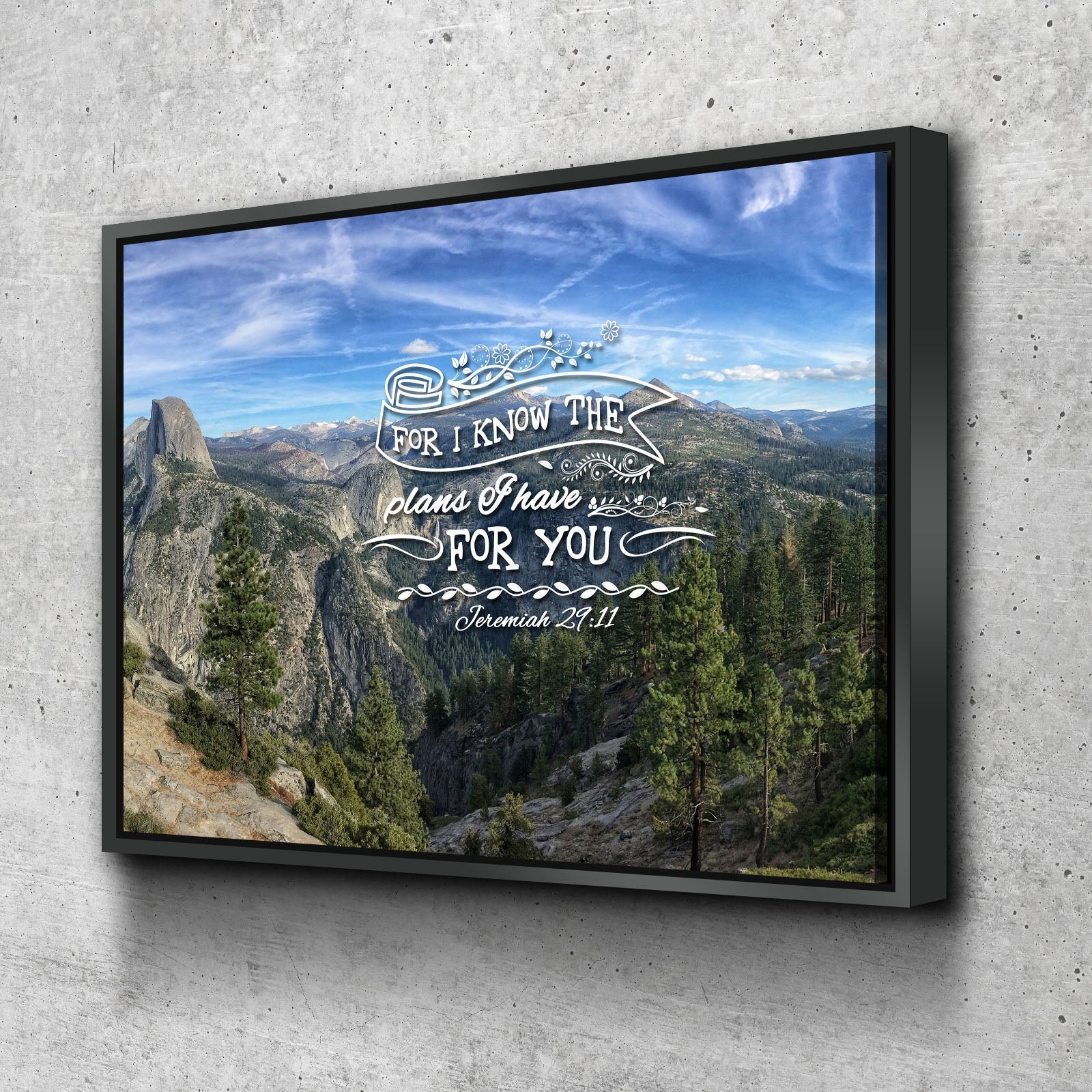 Jeremiah 2911 Niv #2 Bible Verse Canvas Wall Art - Christian Canvas Wa ...