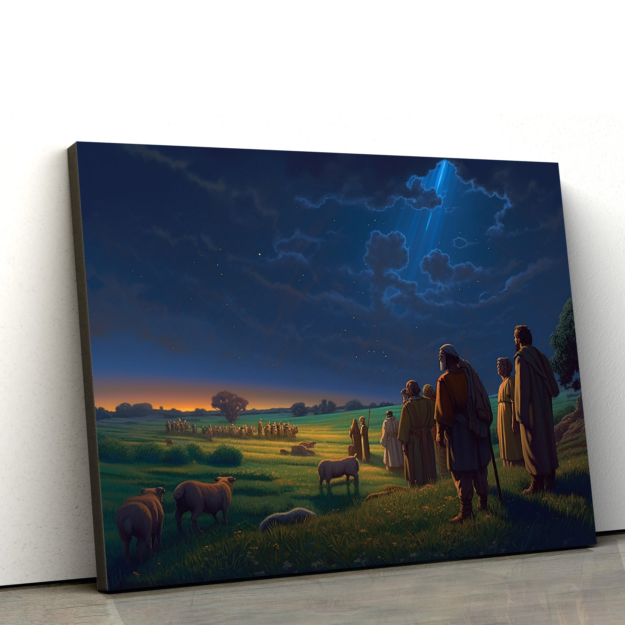 Jesus And His Disciples Standing Near A Field With Shepherds 2 - Canva – Ciaocustom