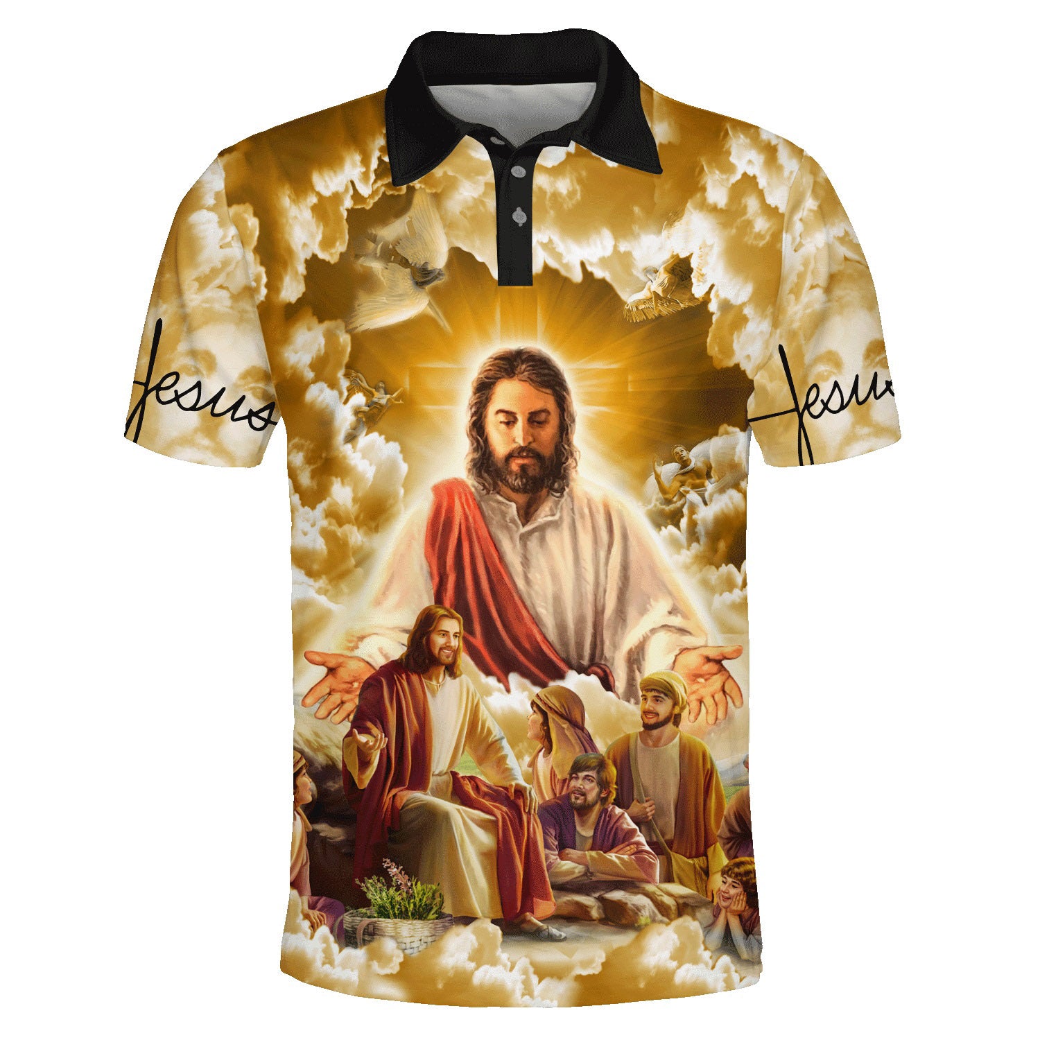 Jesus Christ And His Disciples Polo Shirt - Christian Shirts & Shorts ...