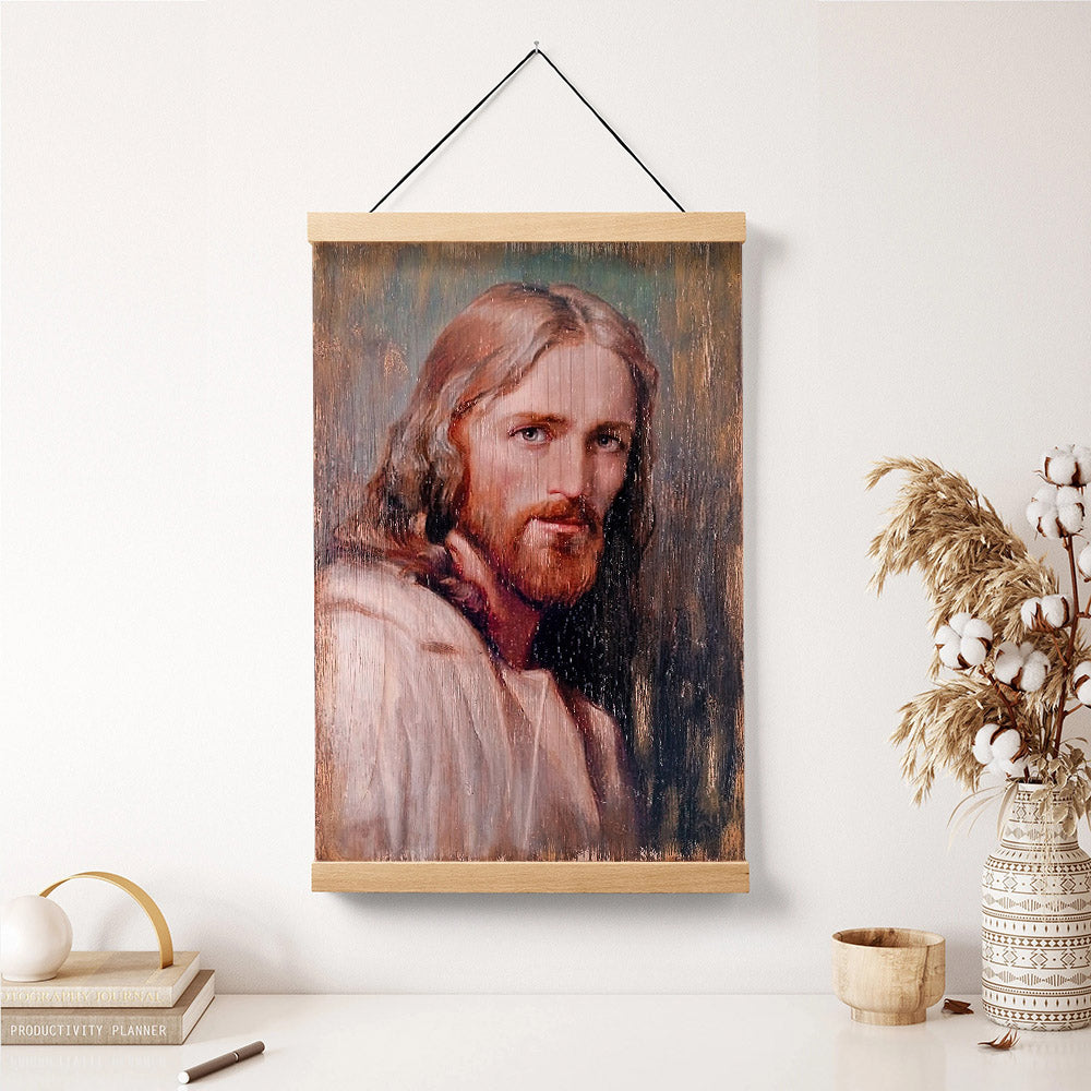 Jesus Christ Hanging Canvas Wall Art - Jesus Portrait Picture - Religi ...