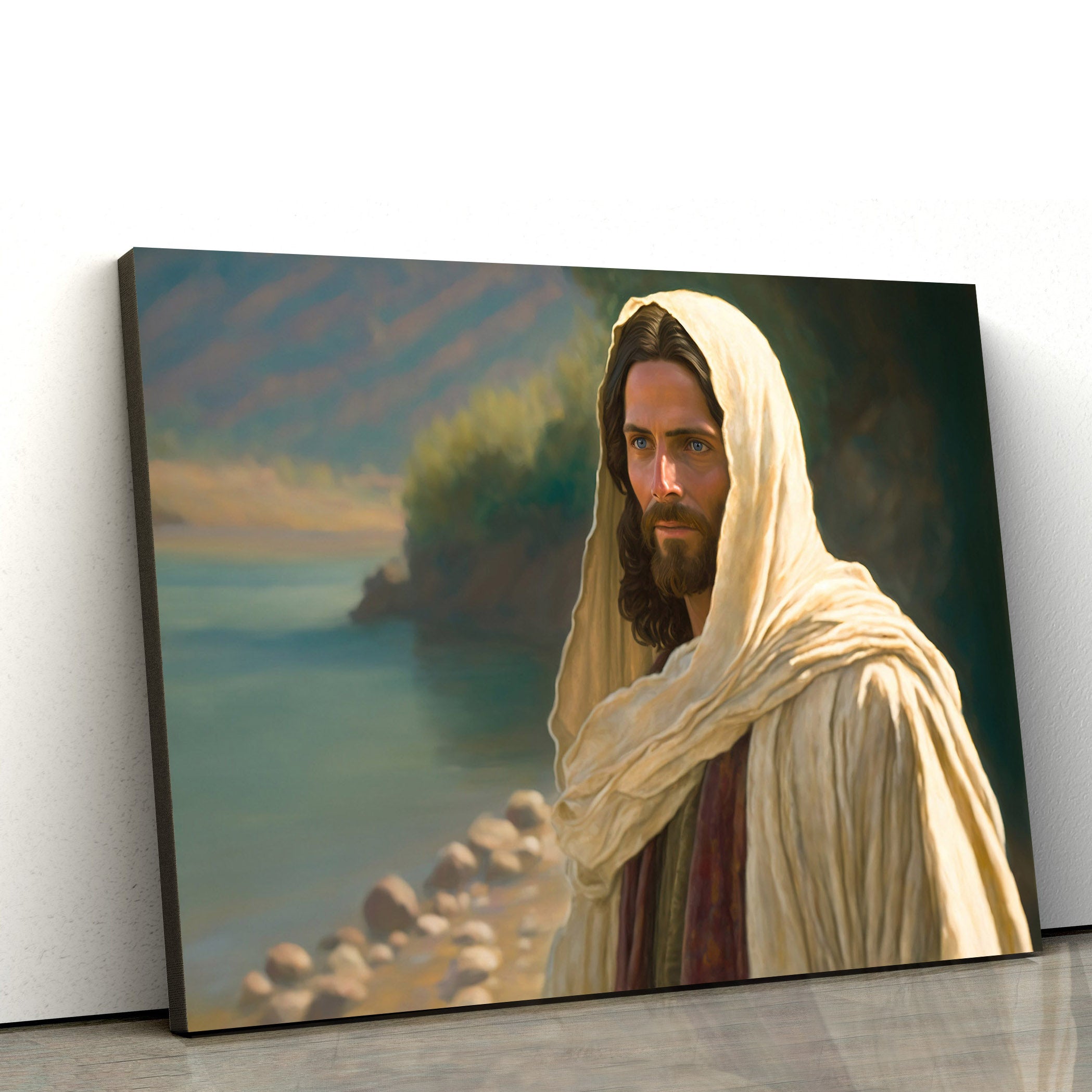 Jesus Christ Portrait Christian Artwork Religious 3 - Canvas Pictures ...