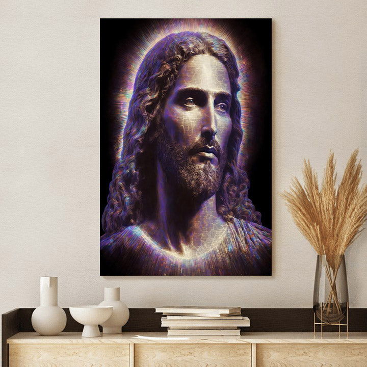 Jesus Christ Portrait Illustration - Jesus Canvas Art - Christian Wall ...