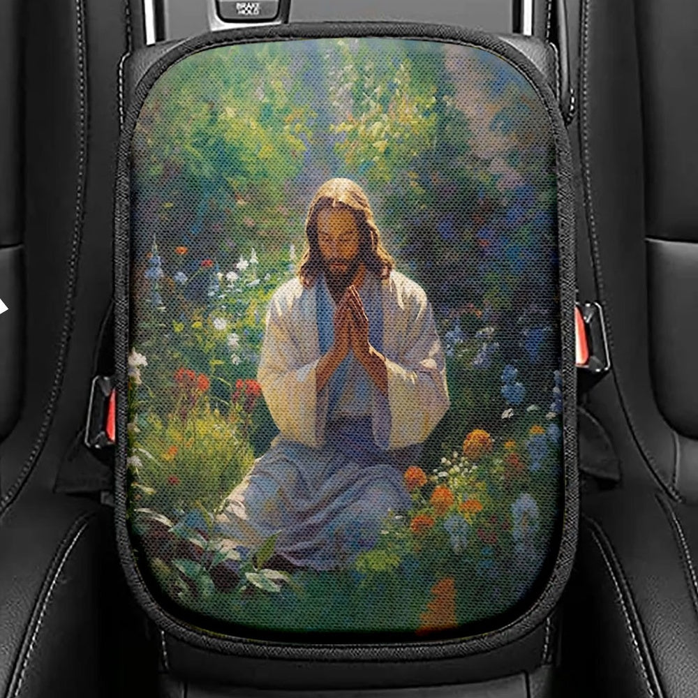 Jesus Christ Seat Box Cover Art Seat Box Cover, Jesus Car Center Conso ...