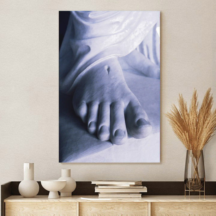 Jesus Christ's Foot Canvas Pictures - Religious Canvas Wall Art - Chri ...