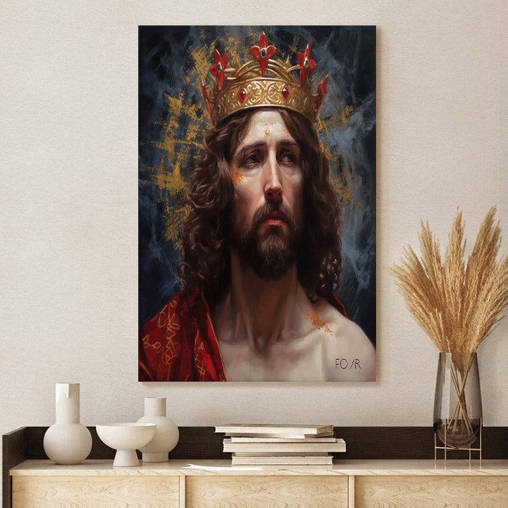 Jesus Crowns The King Of Kings 2 - Canvas Picture - Jesus Christ Canva ...