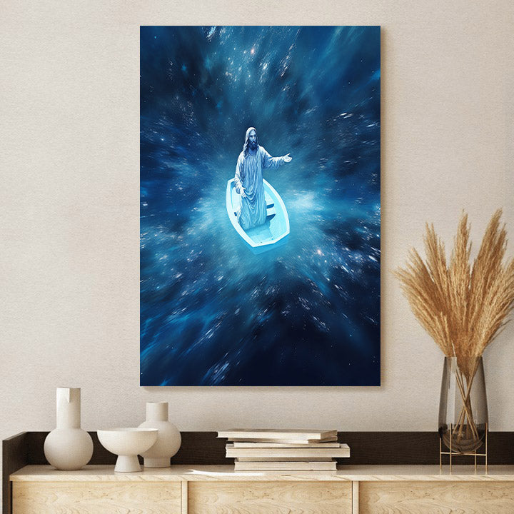 Jesus Float In Space - Canvas Picture - Jesus Christ Canvas - Christia ...