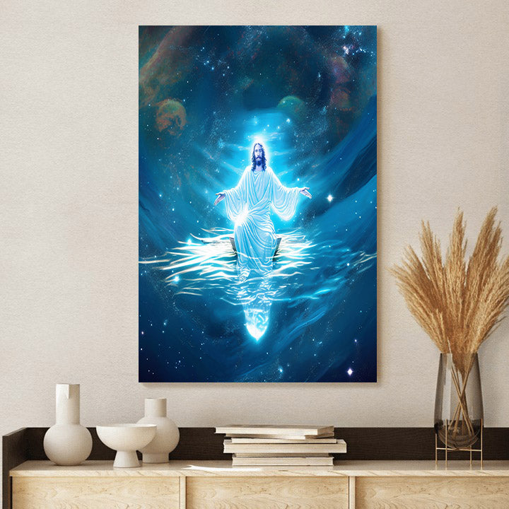 Jesus Float In Space 1 - Canvas Picture - Jesus Christ Canvas - Christ ...