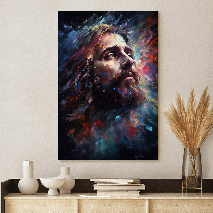 Jesus In The Midst Of Space And Galaxy 1 - Canvas Picture - Jesus Chri ...