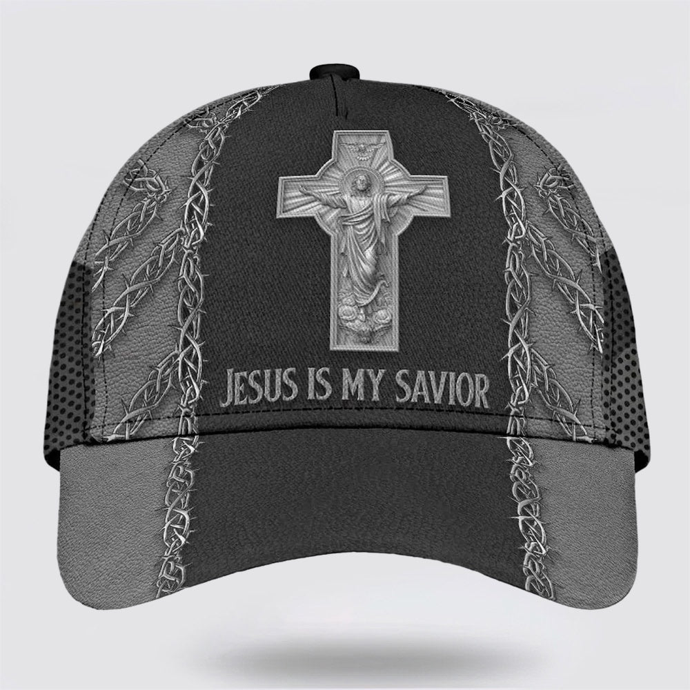Jesus Is My Savior Cross Baseball Cap - Christian Hats for Men and Wom ...