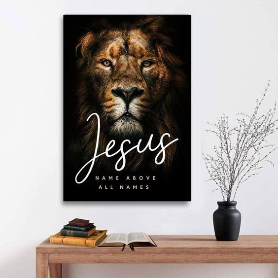 Jesus Name Above All Names Canvas Wall Art - Christian Wall Posters ...
