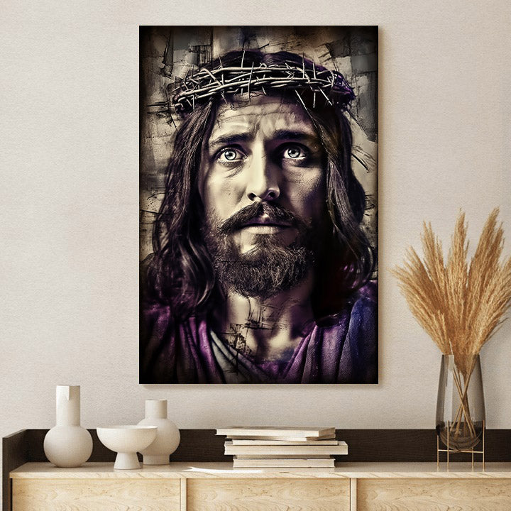 Jesus Portrait 2 - Canvas Pictures - Jesus Christ Canvas - Christian W ...