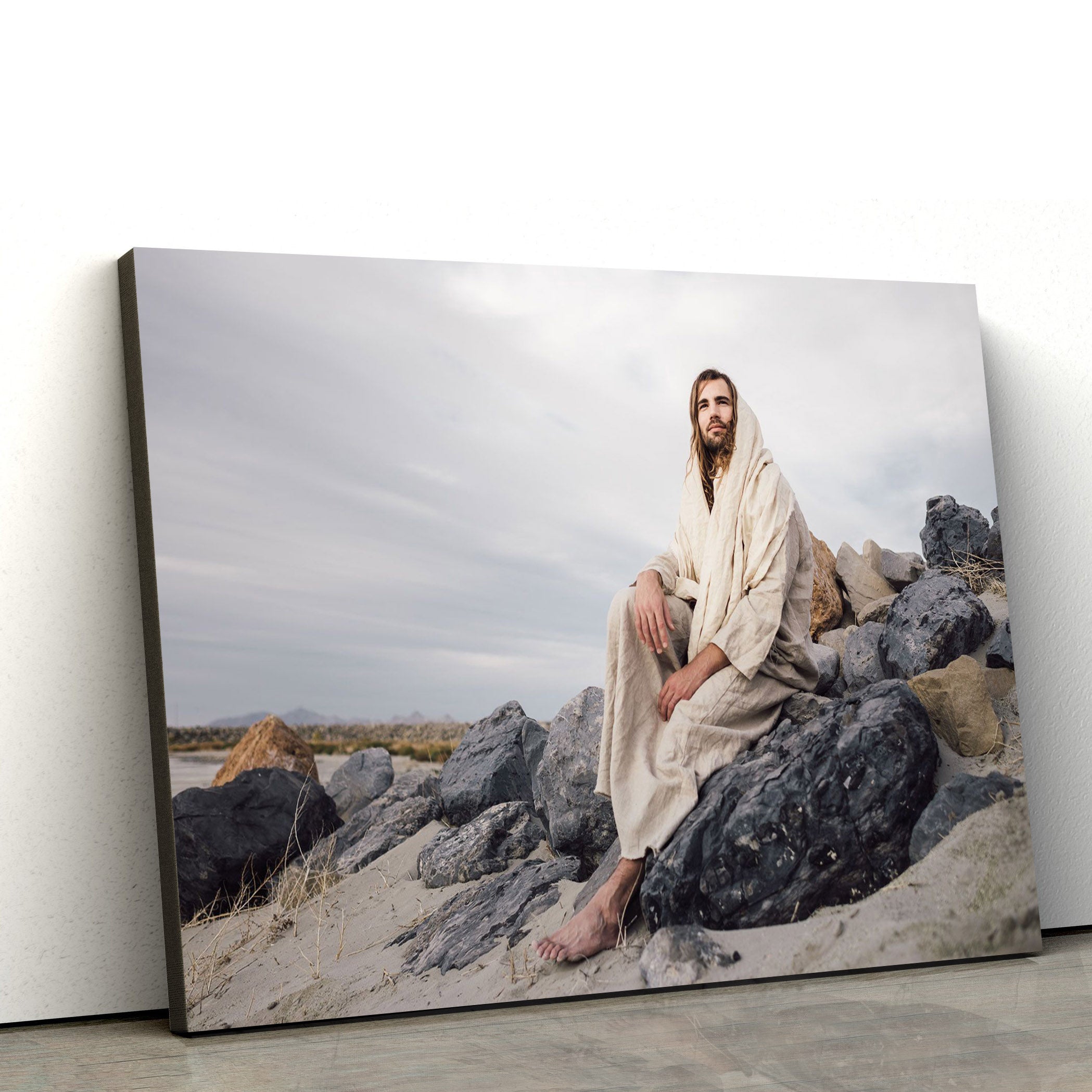 Jesus Potrait - Jesus Canvas Wall Art - Christian Wall Art – Ciaocustom