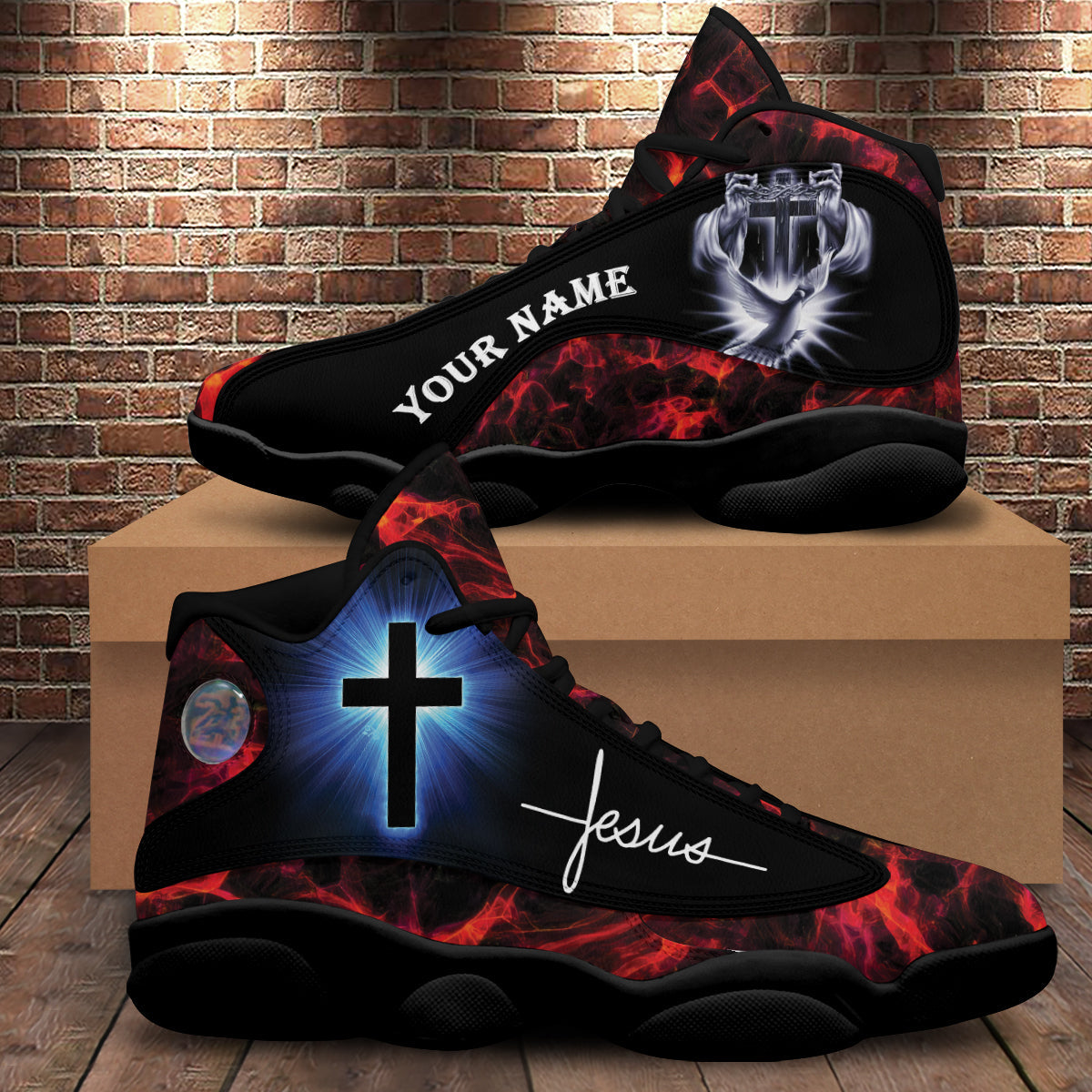 Jesus Sparkle Cross Jesus Faith Basketball Shoes For Men Women - Chris ...