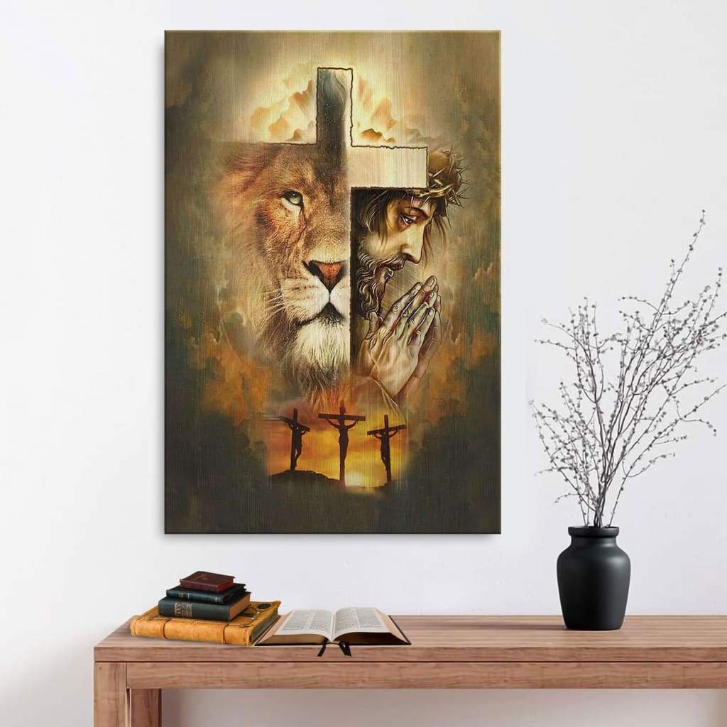 Jesus The Lion Of Judah Canvas Art - Bible Verse Canvas - Scripture Wa ...