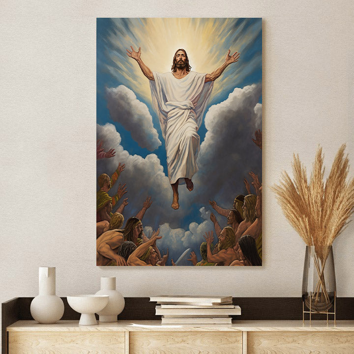 Jesus The Risen - Canvas Pictures - Jesus Christ Canvas - Christian Wa – Ciaocustom