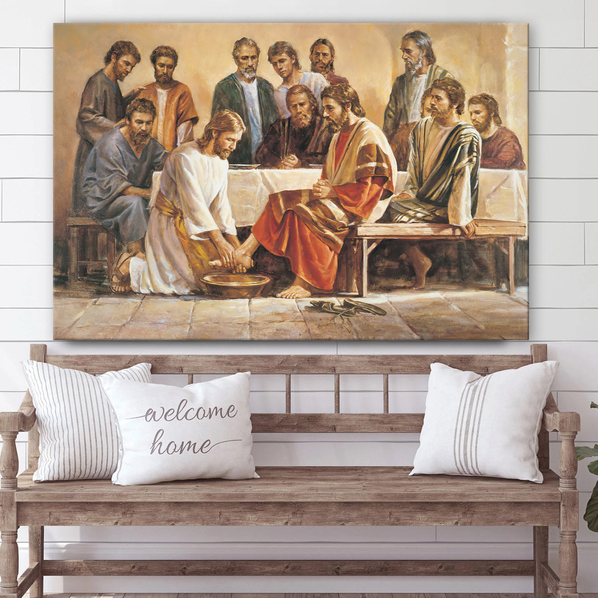Jesus Washing the Feet of the Apostles Canvas – Ciaocustom