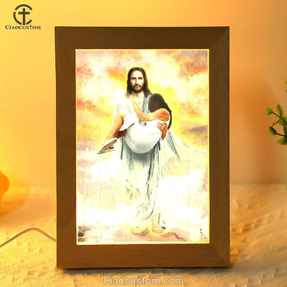 Jesus Way To Heaven Walking With Jesus Frame Lamp – Ciaocustom