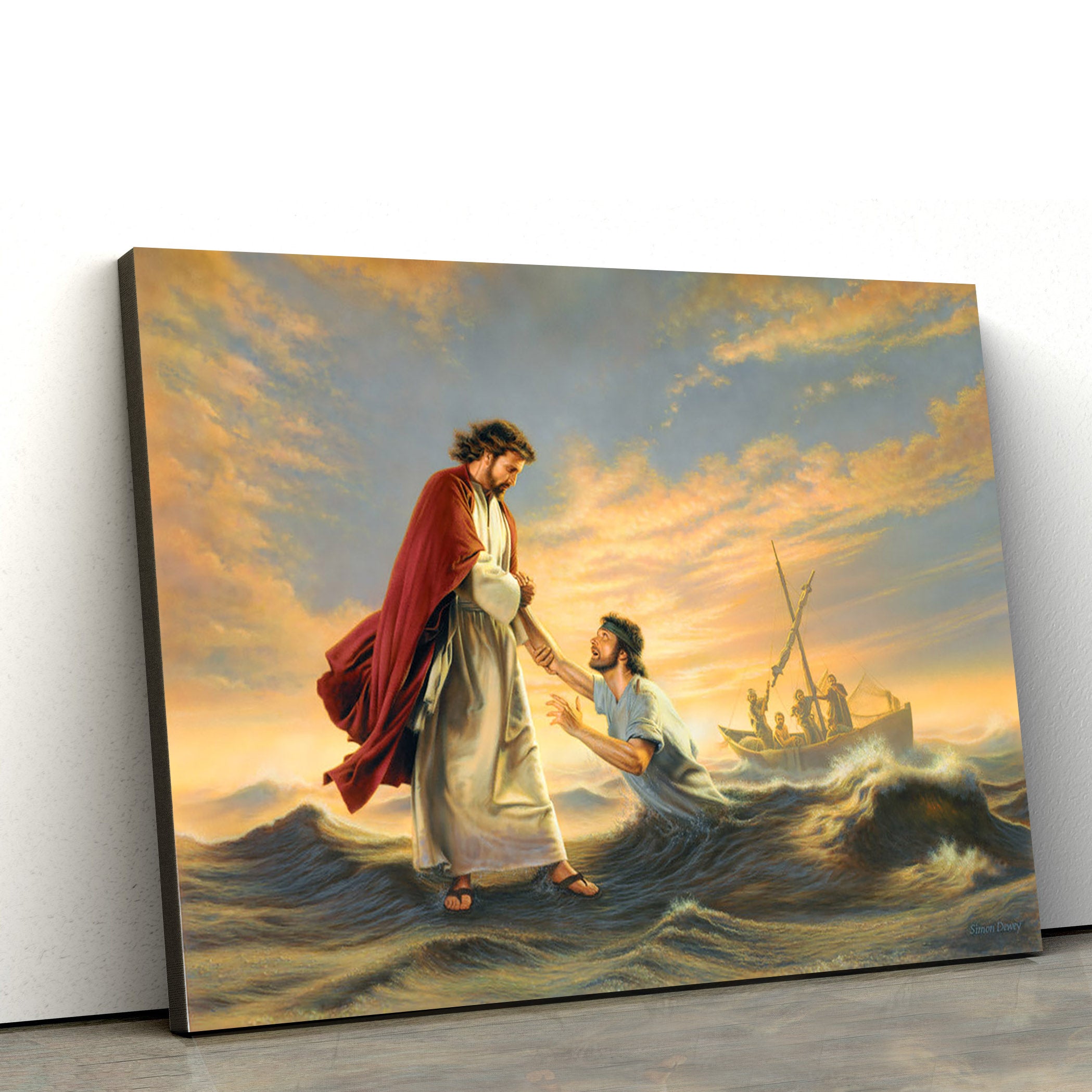 Lord, Save Me Canvas Picture - Jesus Christ Canvas Art - Christian Wal ...