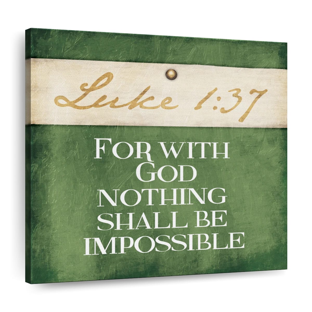 Luke God Square Canvas Art - Christian Wall Decor - Christian Wall Han ...