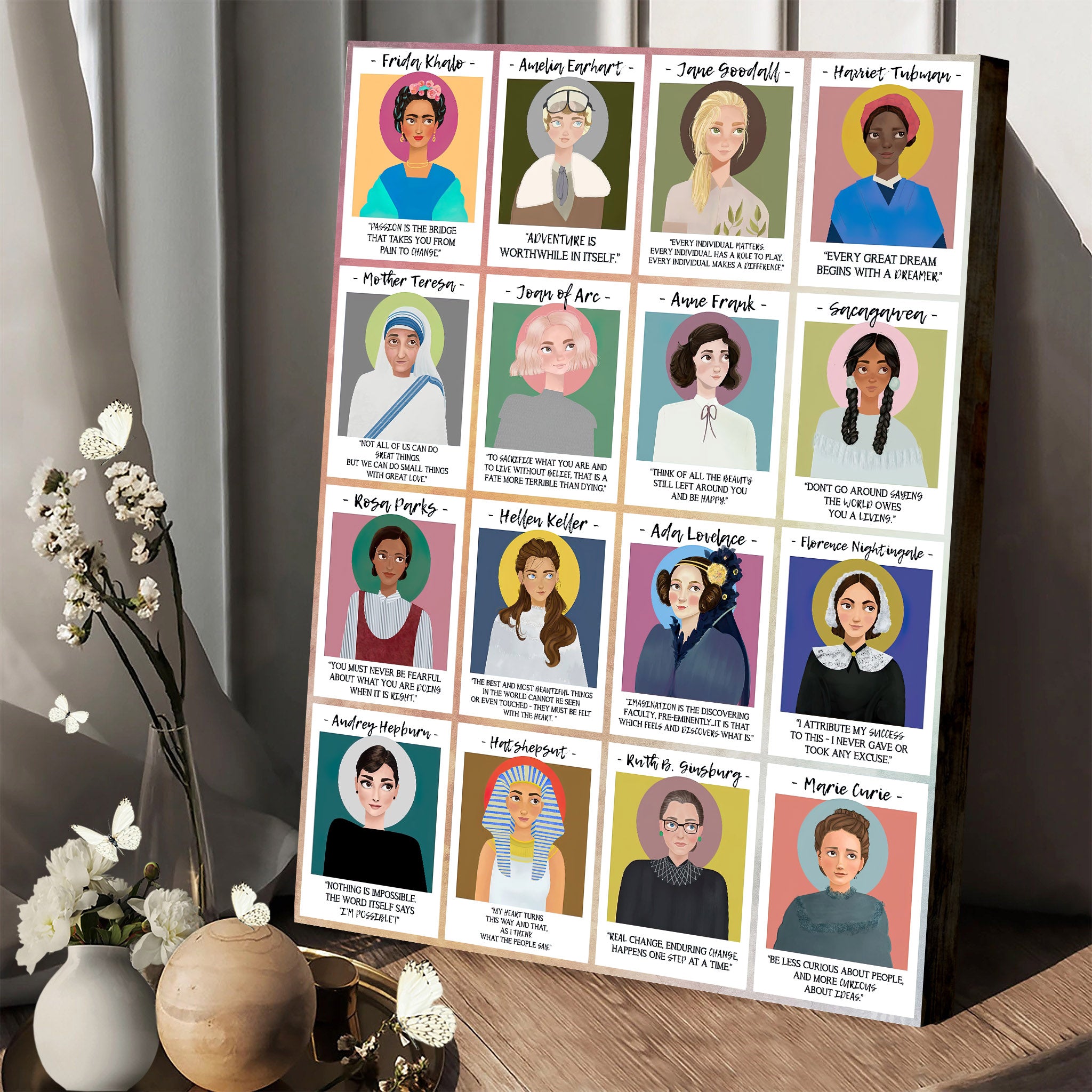 Mighty Woman Poster Prints - Religious Canvas Painting - Wall Art Deco ...