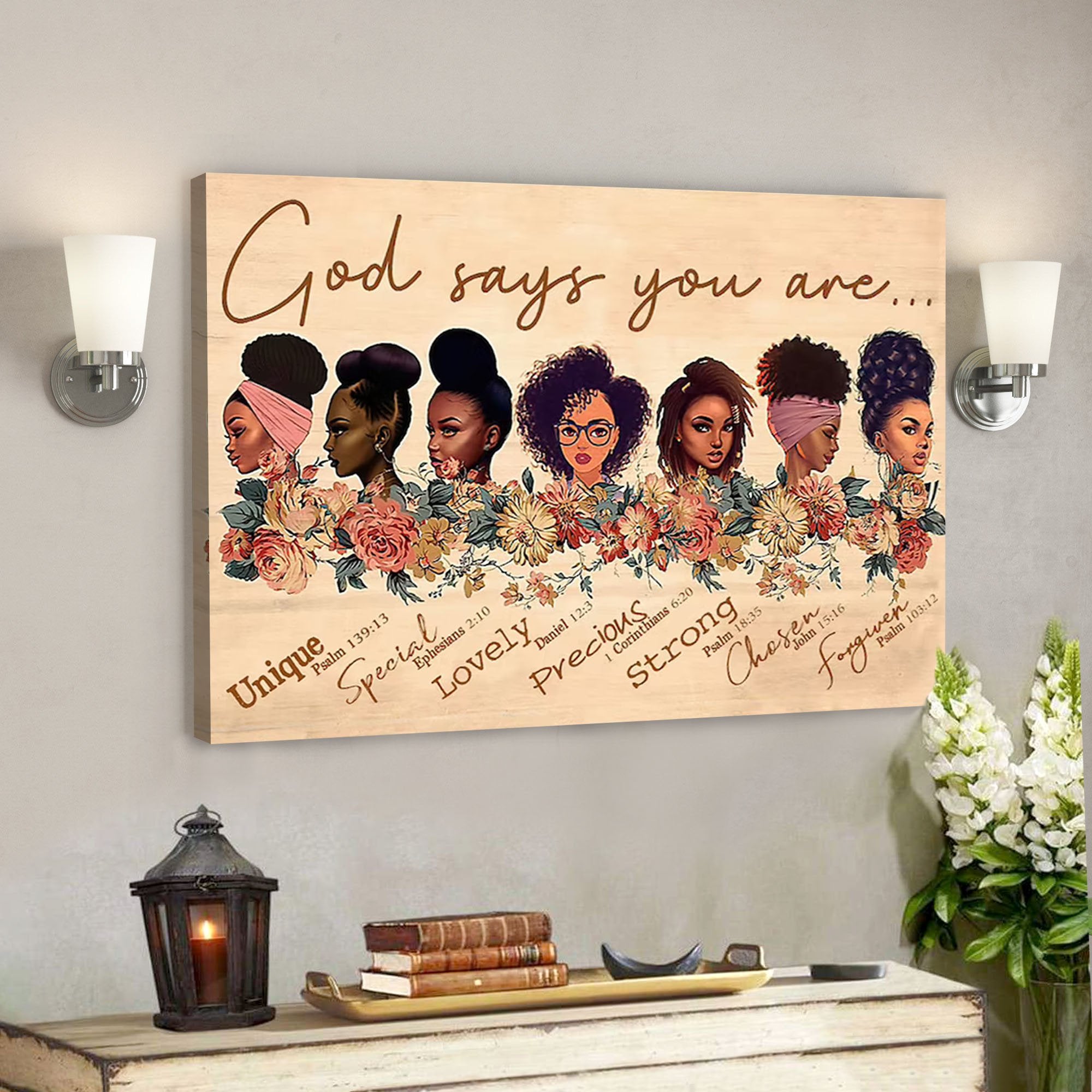 Jesus God Horizontal Canvas Prints - God Wall Art - God Says You Are ...