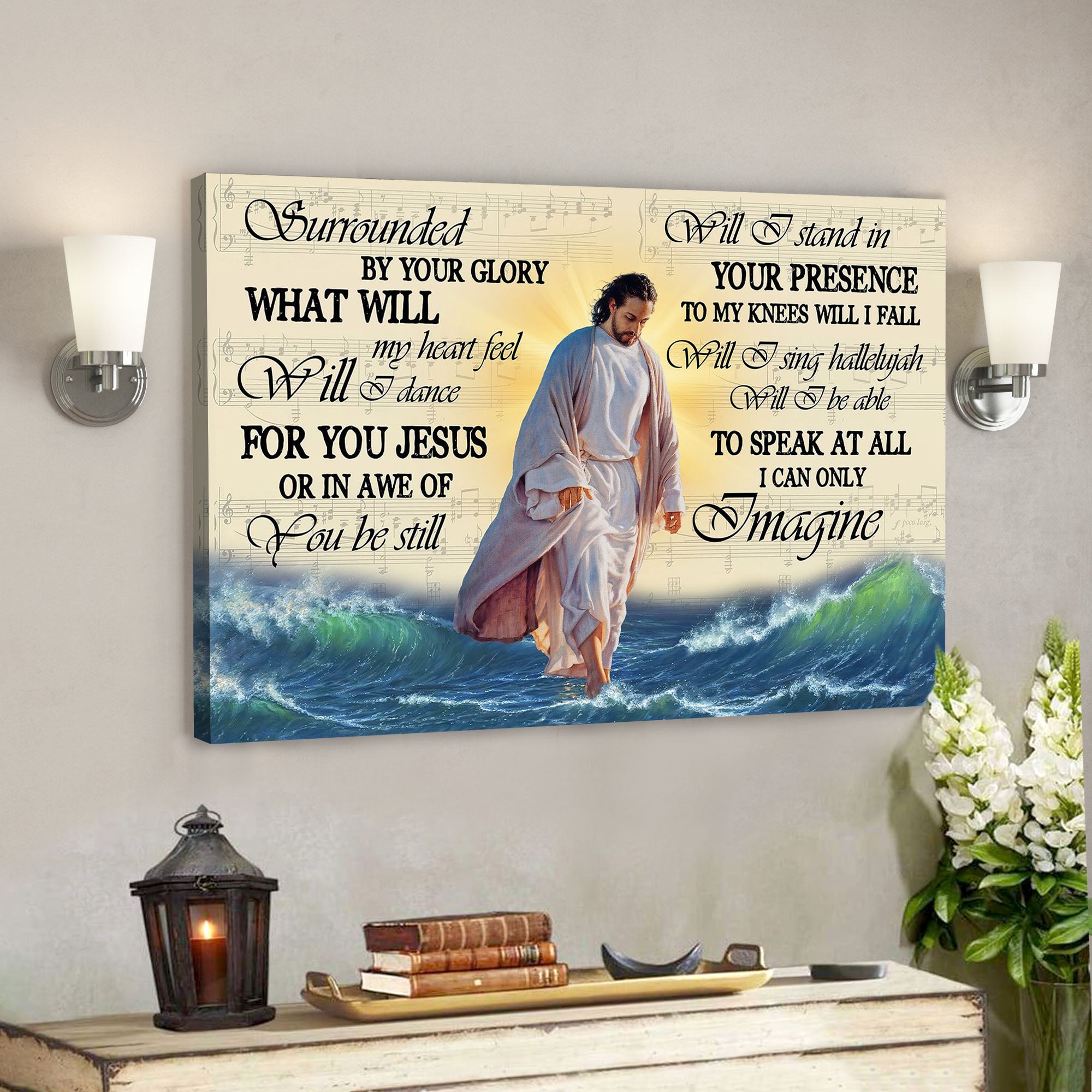 Jesus Christ I Can Only Imagine Canvas - Bible Verse Canvas - Scriptur ...