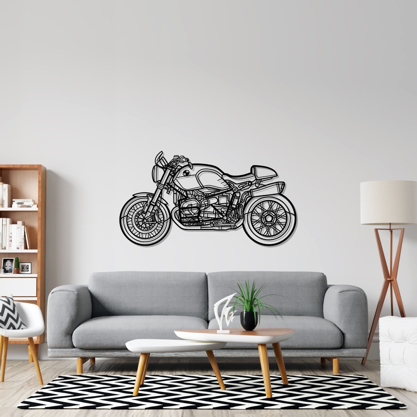 Motorcycle Metal Wall Art - Metal Motorcycle Sign - Metal Signs For Ga ...