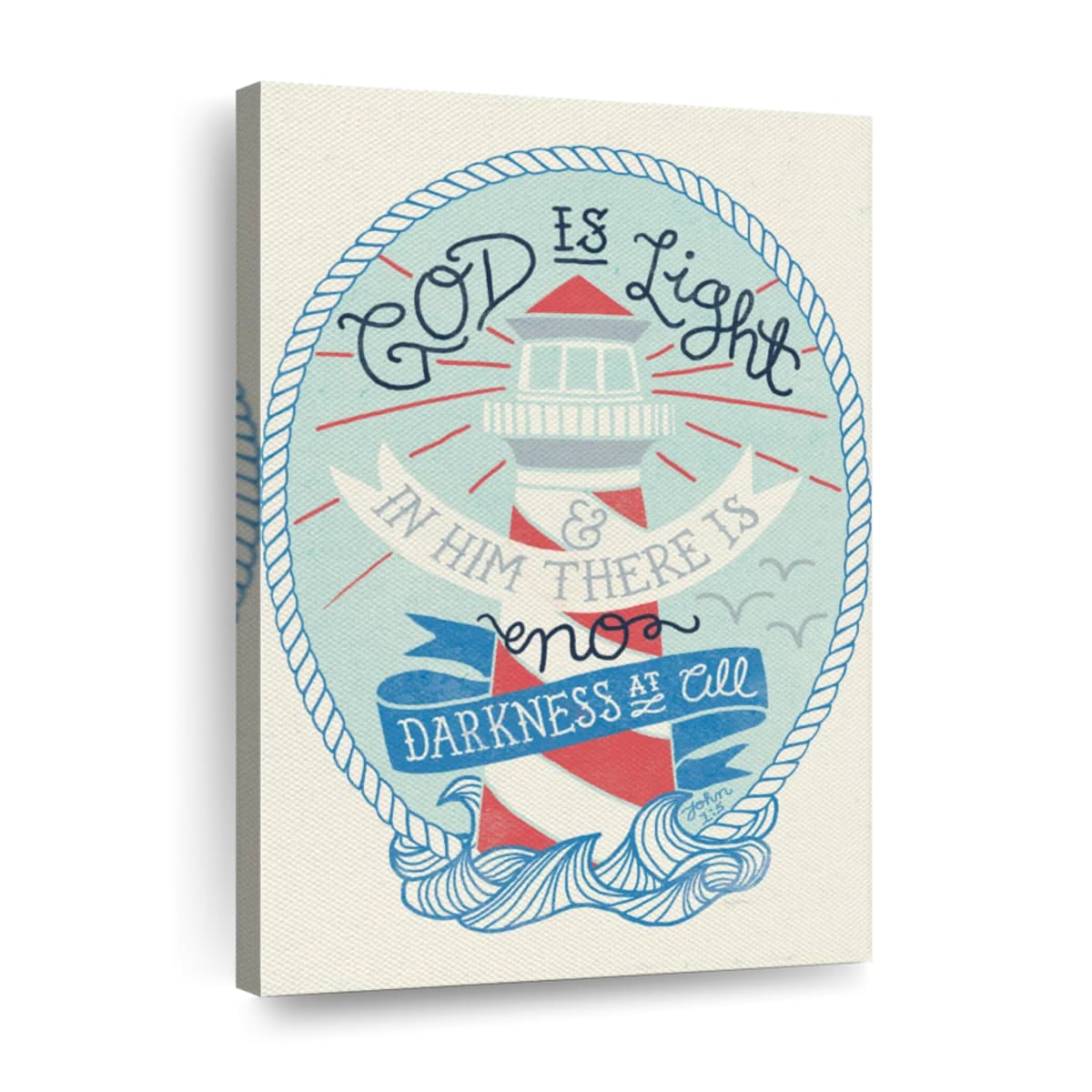 My Captain God Is Light Canvas Wall Art - Canvas Religious Wall Art ...