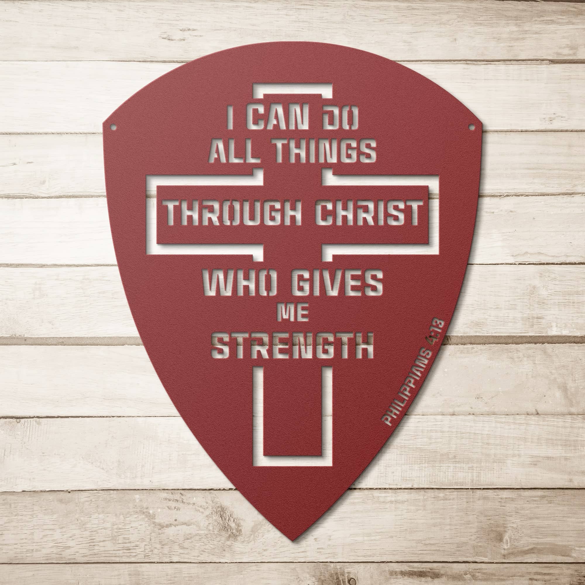 Philippians 413 Metal Sign 2 - Christian Metal Wall Art - Religious Me ...