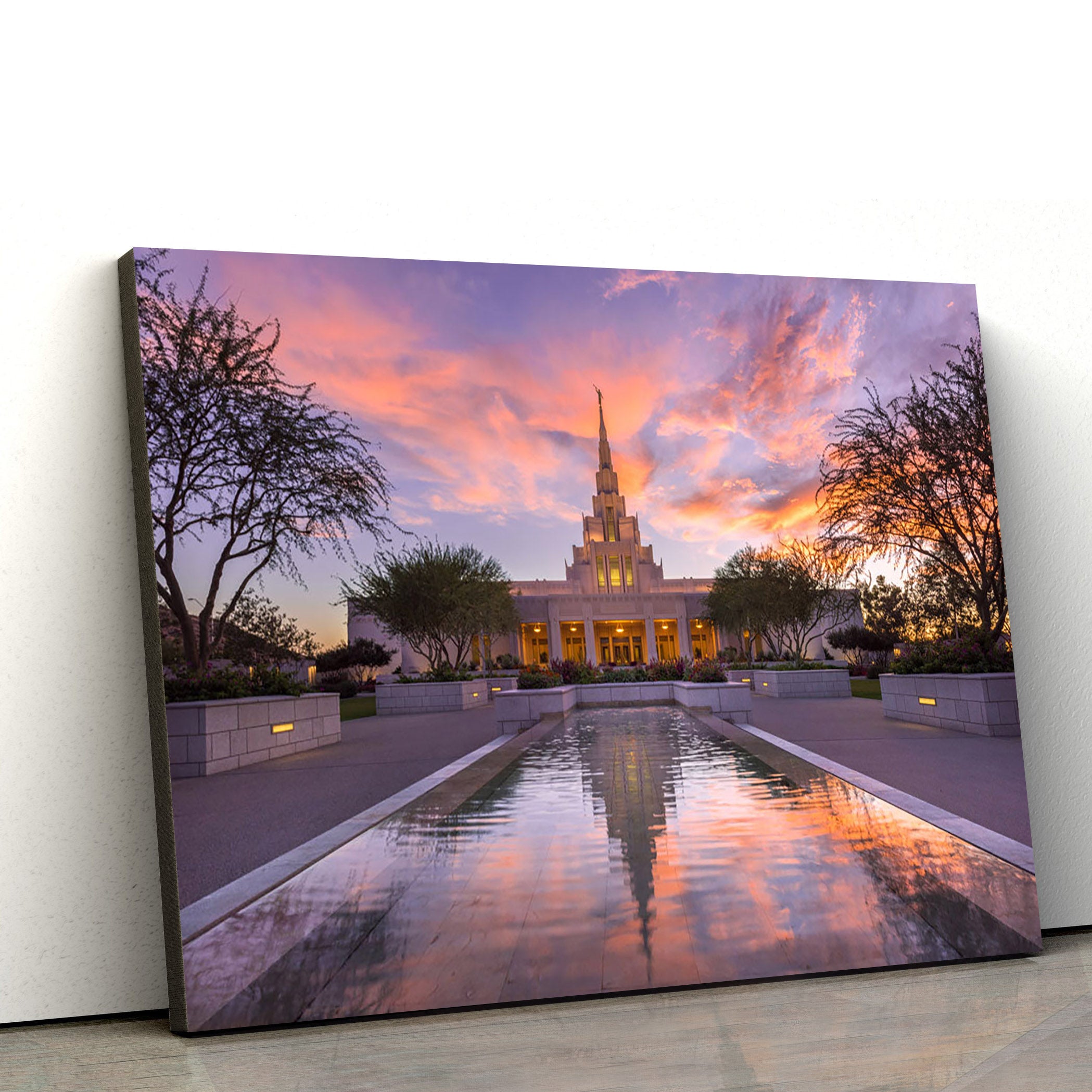 Phoenix Temple Infinity Canvas Wall Art - Jesus Christ Picture - Canva ...