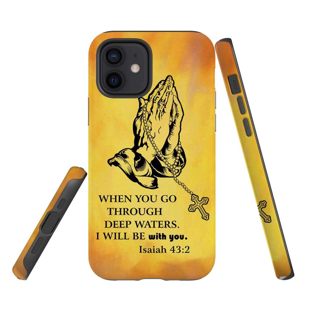 Praying Hands - When You Go Through Deep Waters Isaiah 432 Bible Verse ...