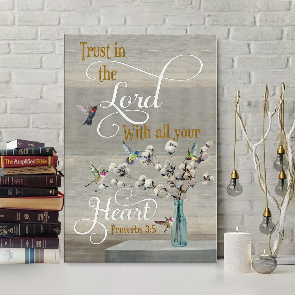 Proverbs 35 Hummingbird Scripture Christian Canvas Art - Bible Verse C ...