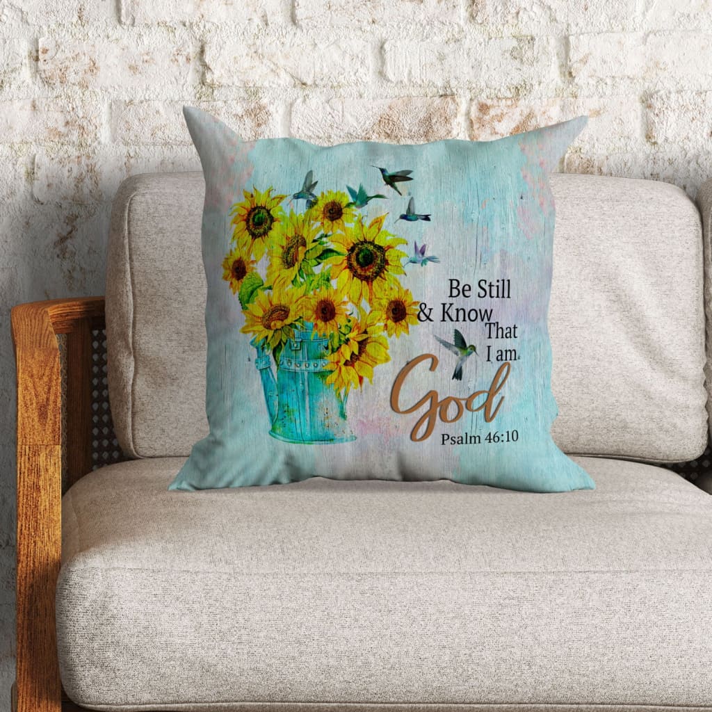 Psalm 4610 Bible Verse Pillow – Ciaocustom