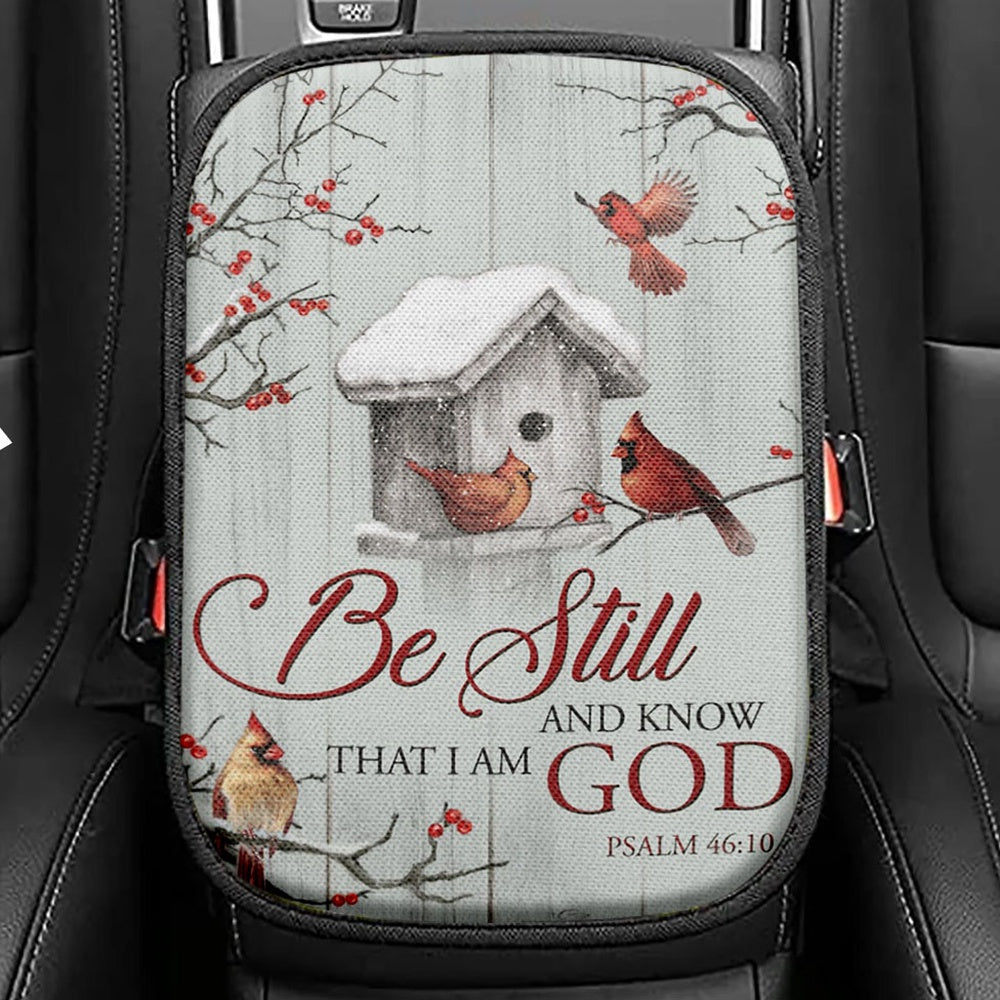 Red Rose Just Breathe Seat Box Cover, Christian Car Center Console Cov ...