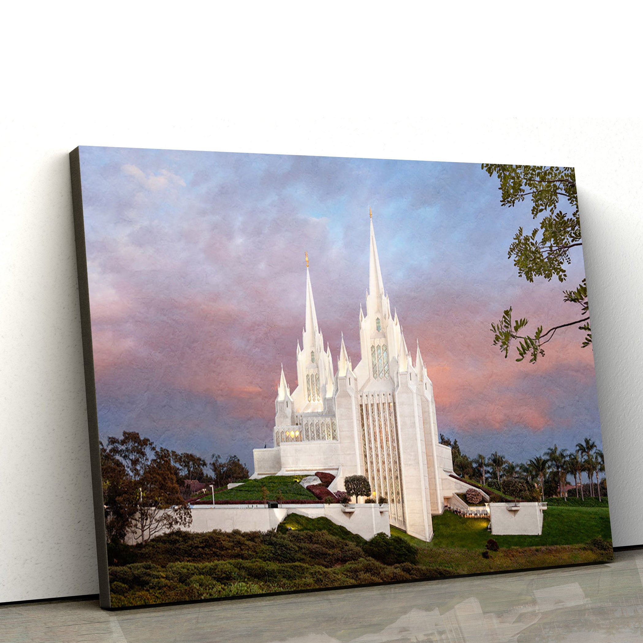 San Diego Temple Holy Places Series Canvas Wall Art - Jesus Christ Pic ...