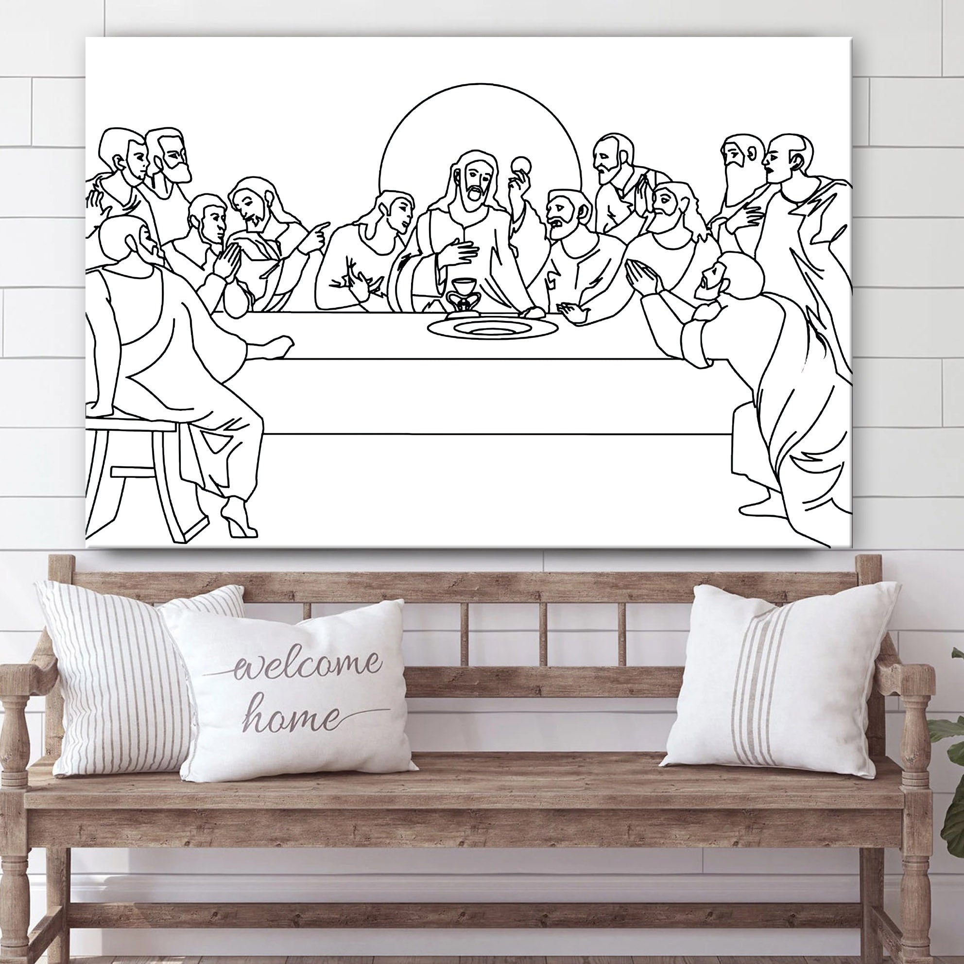 The Last Supper Canvas Wall Art - Christian Wall Posters – Ciaocustom